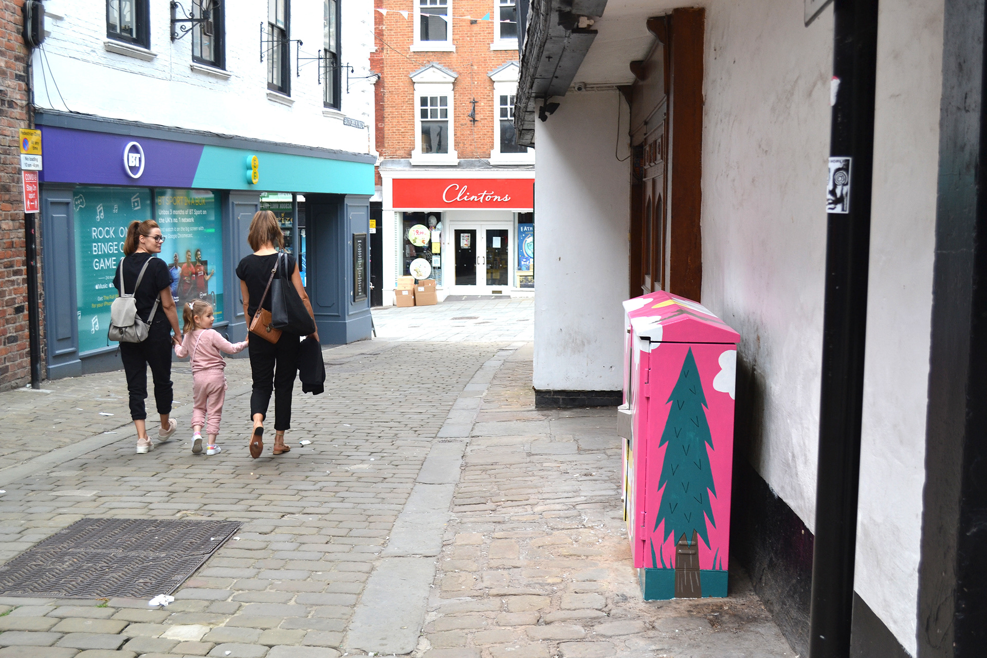 Saffron Russell - Illustrator and Artist - Butcher Row Mural