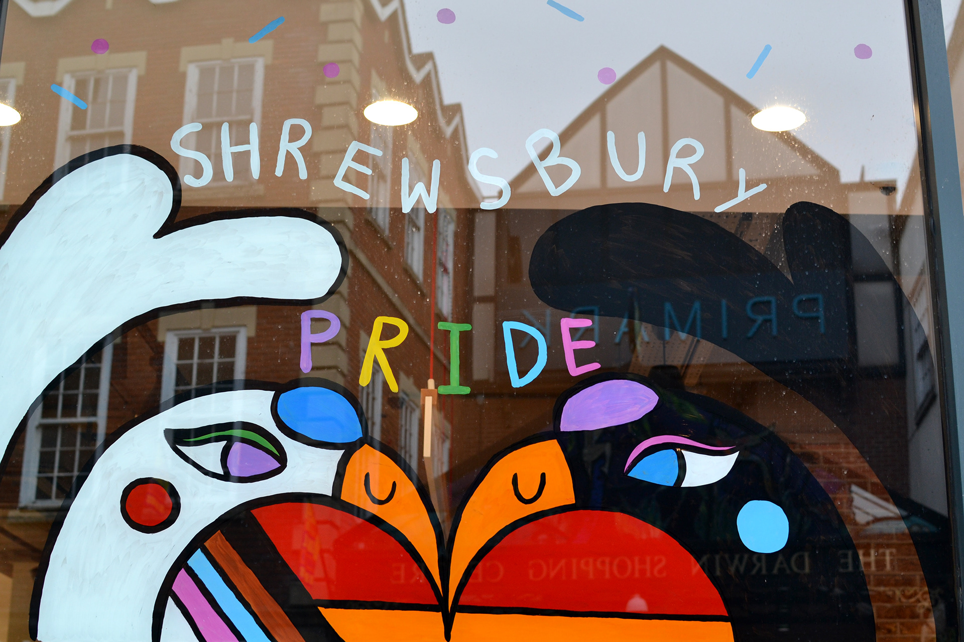 Saffron Russell - Illustrator and Artist - Nationwide Pride Window