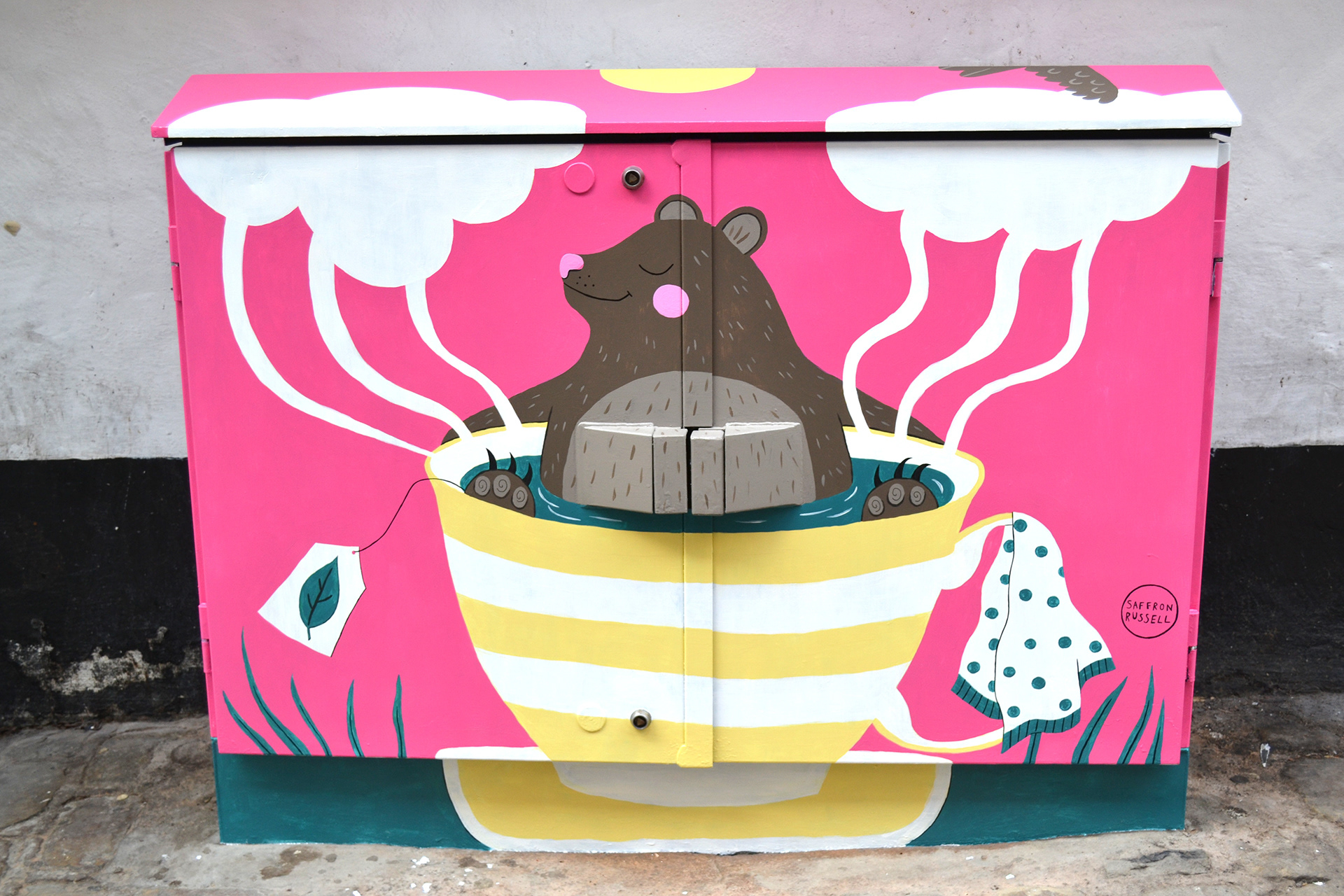 Saffron Russell - Illustrator and Artist - Butcher Row Mural