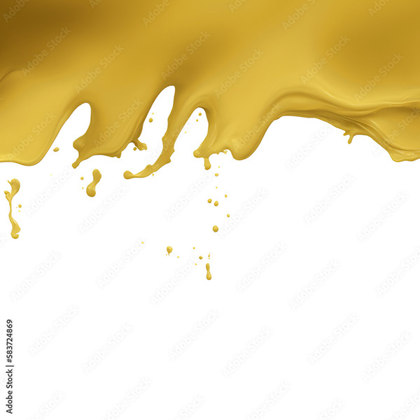 Syahronanda Project - Dripping yellow cream PNG