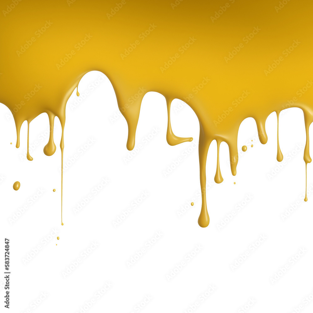 Syahronanda Project - Dripping yellow cream PNG