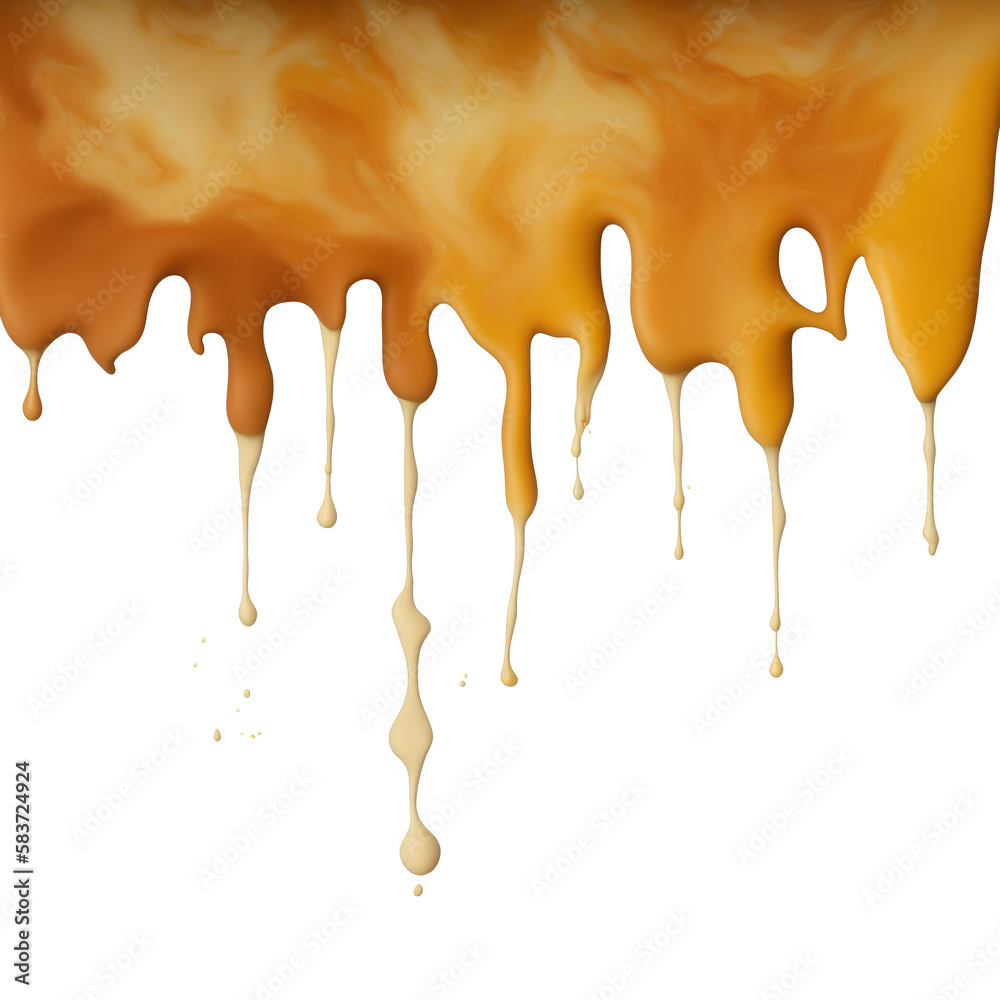 Syahronanda Project - Dripping yellow cream PNG
