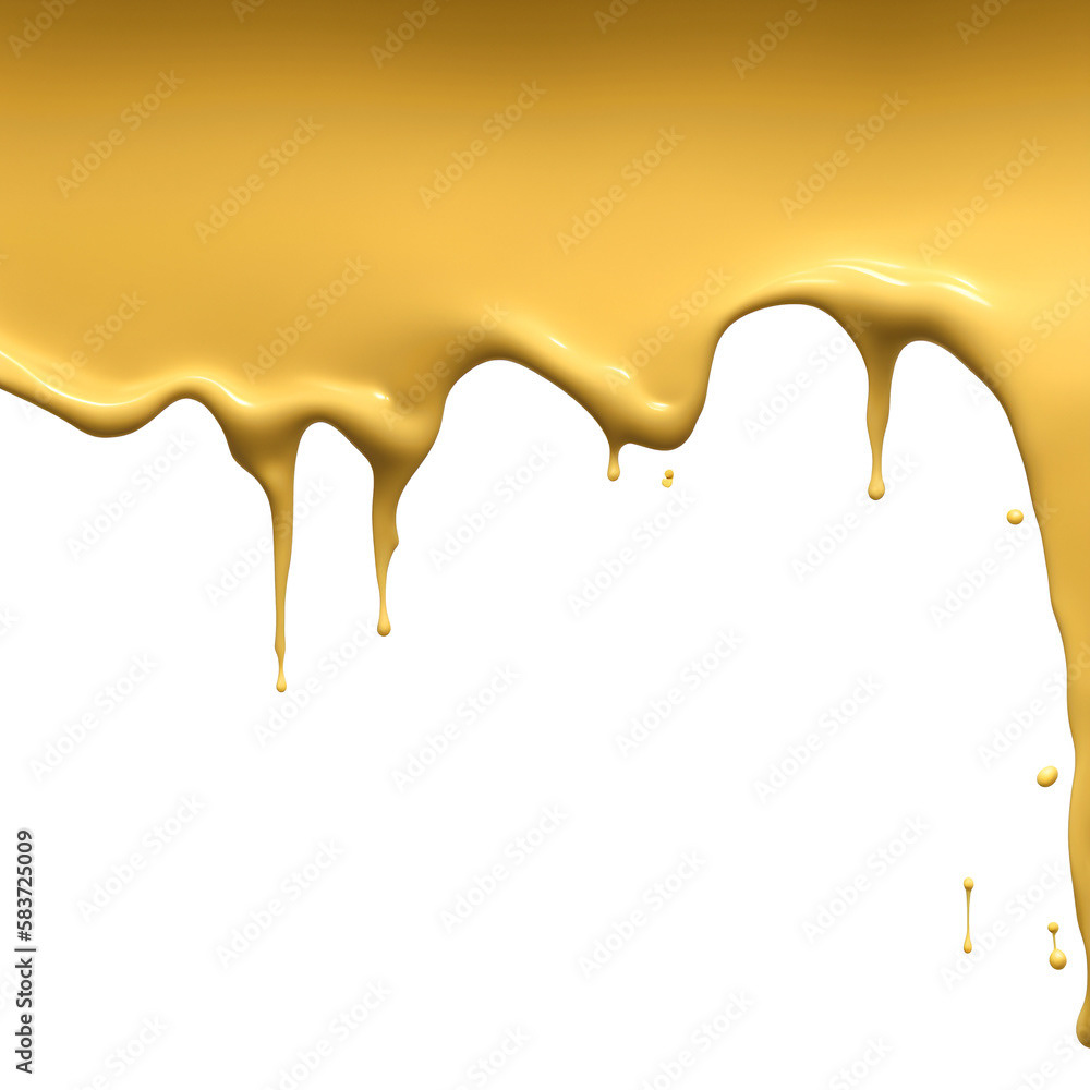 Syahronanda Project - Dripping yellow cream PNG
