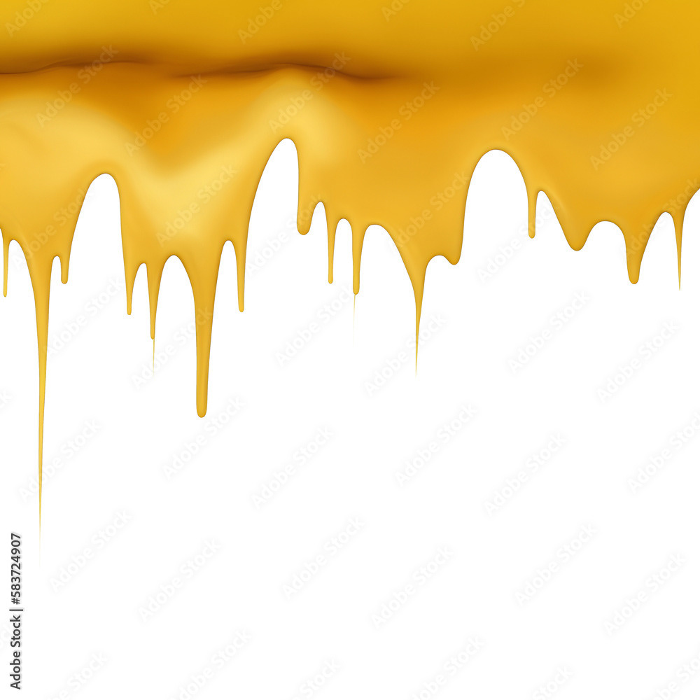 Syahronanda Project - Dripping yellow cream PNG