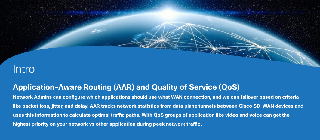 Johnny Chen - Cisco SD-WAN – Application Aware Routing / QoS