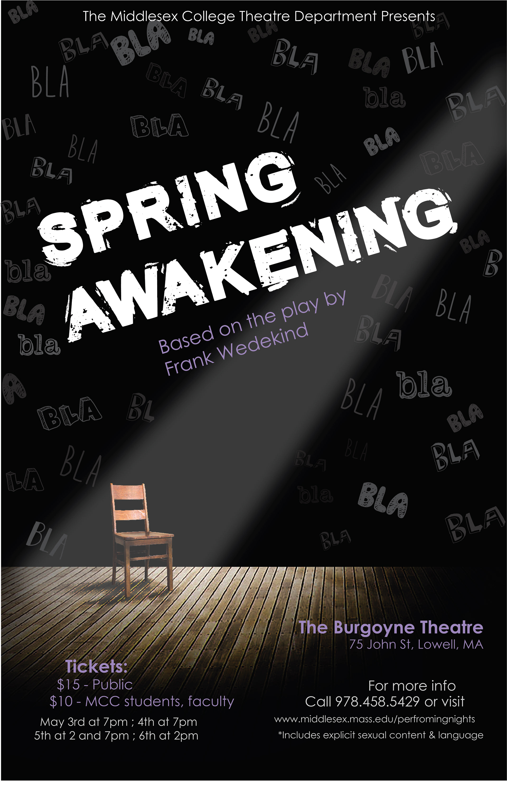 corey koehler - Spring Awakening Play poster