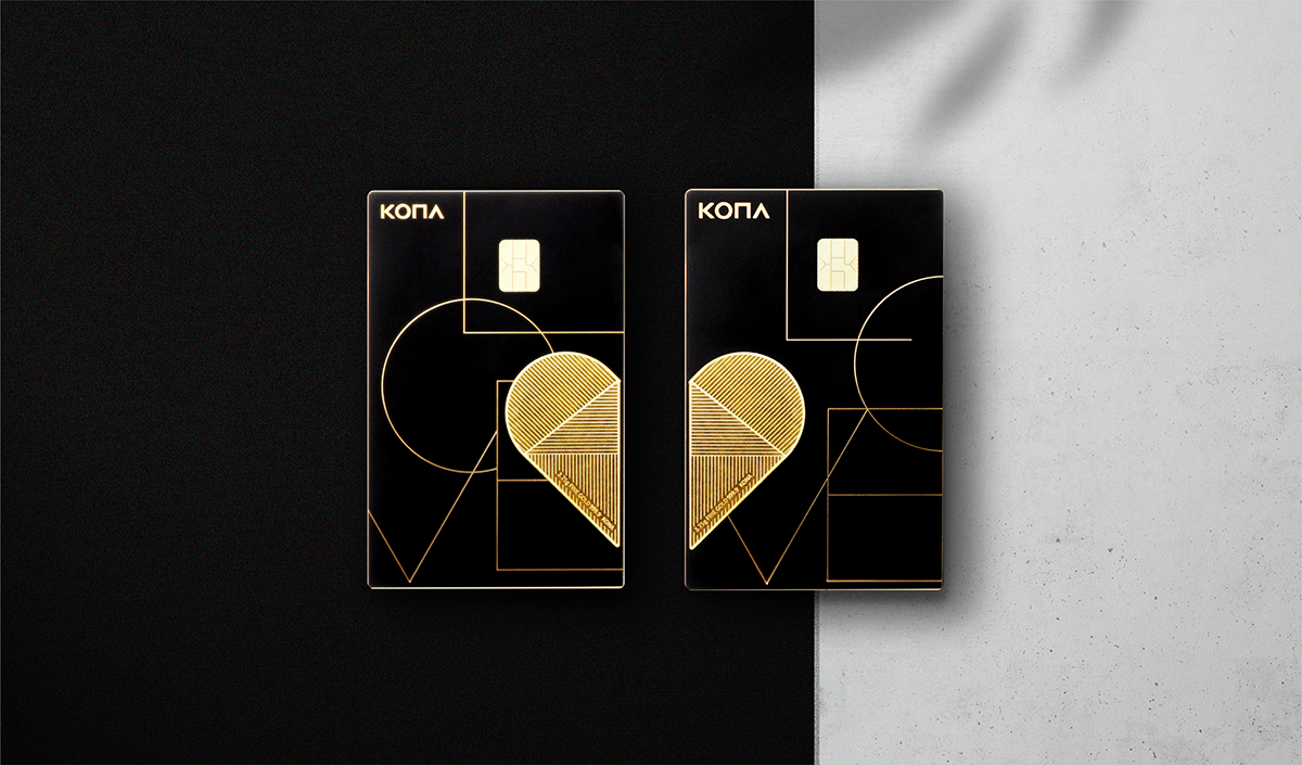 KONA DESIGN LAB - GOLD HEART CARD
