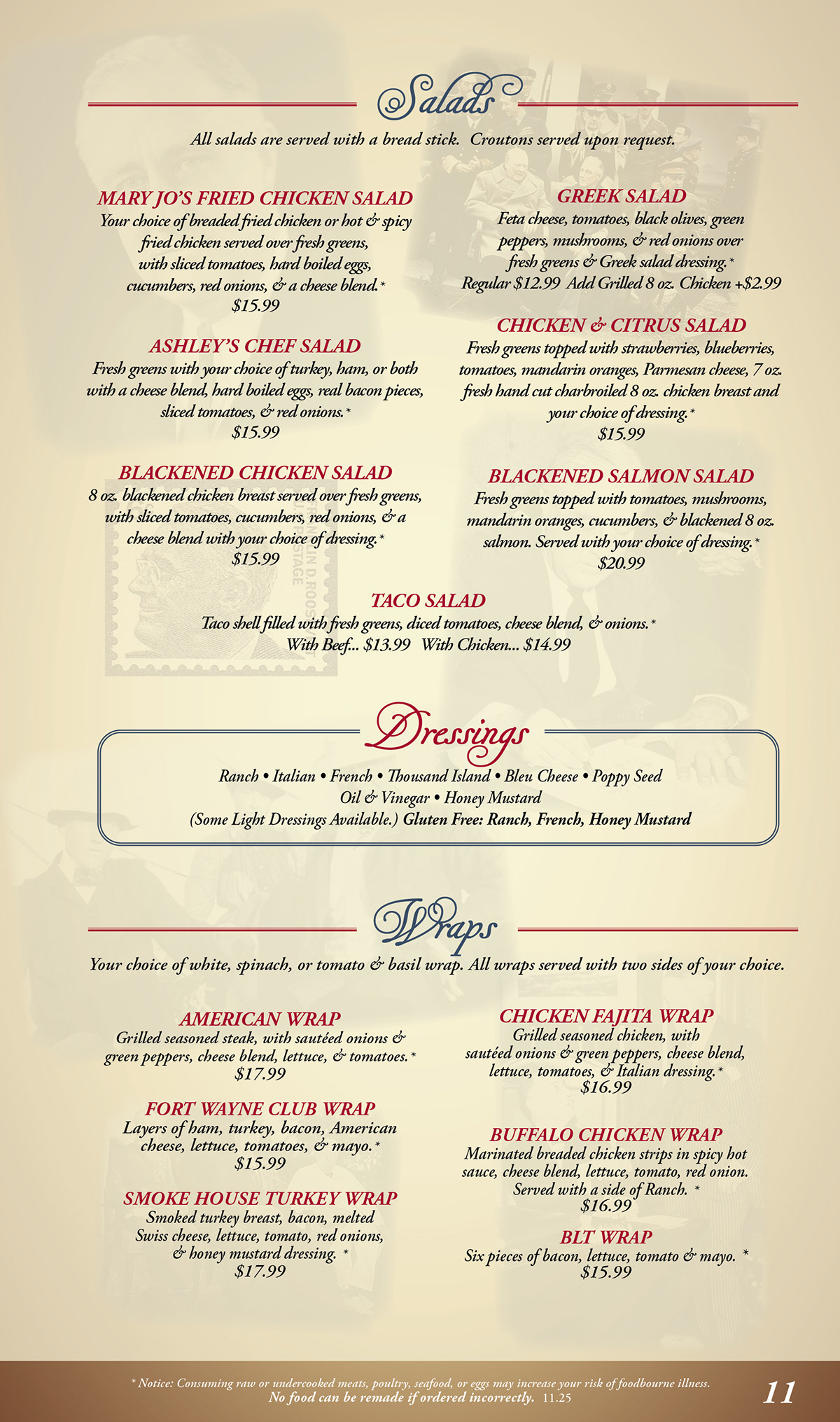 Sara's Family Restaurant - FULL MENU
