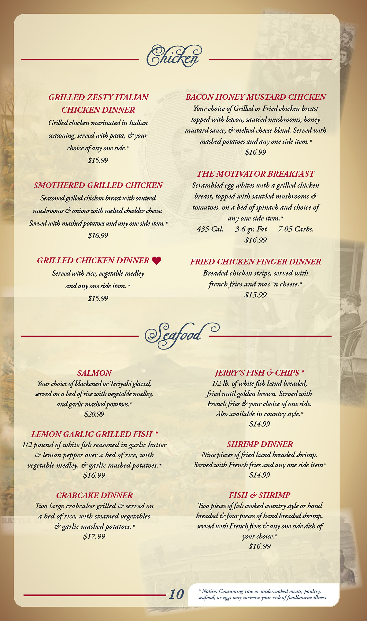 Sara's Family Restaurant - FULL MENU