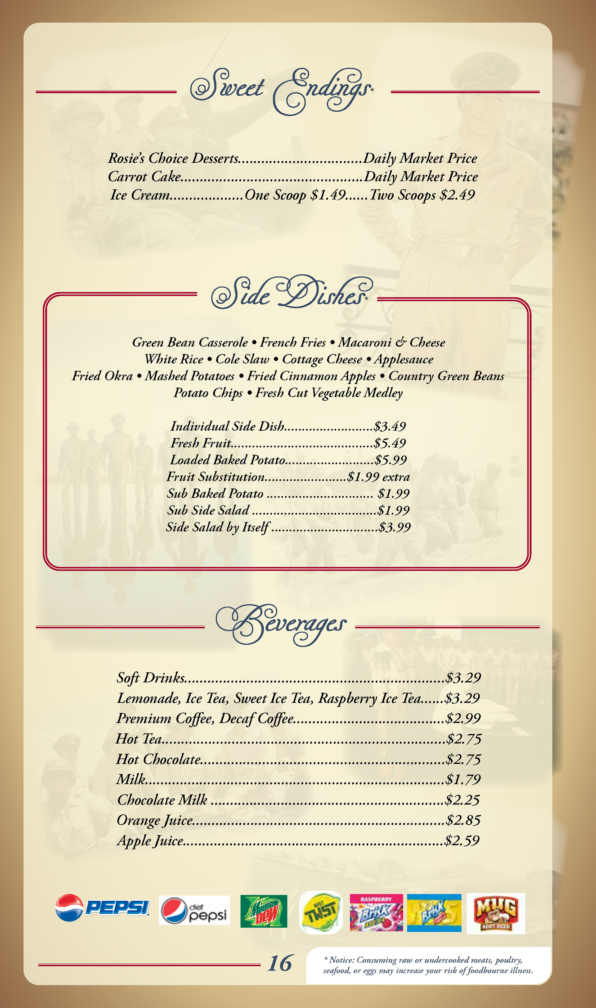Sara's Family Restaurant - FULL MENU