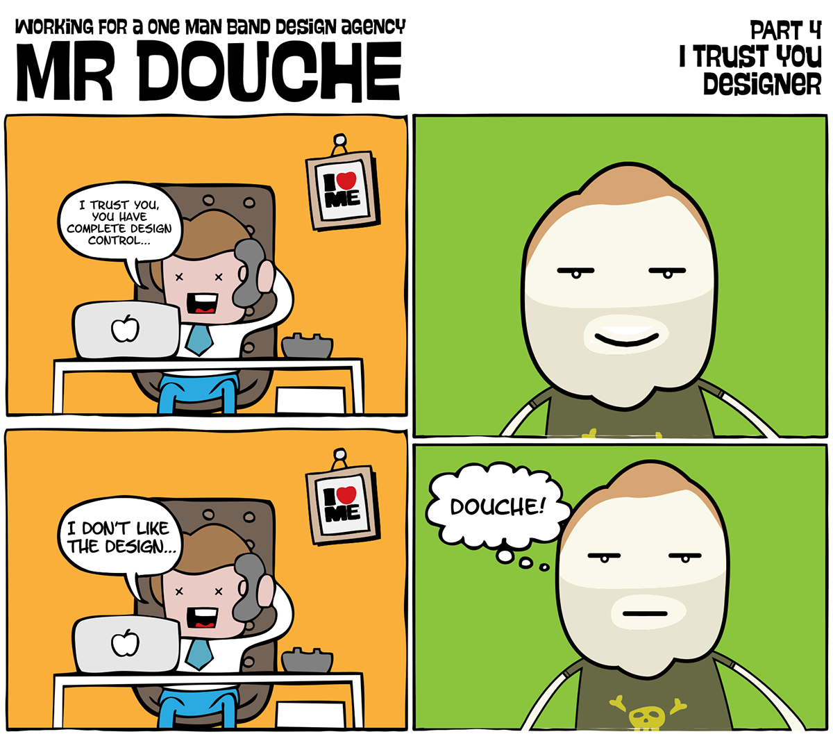 simon stratford - Mr Douche comic strip