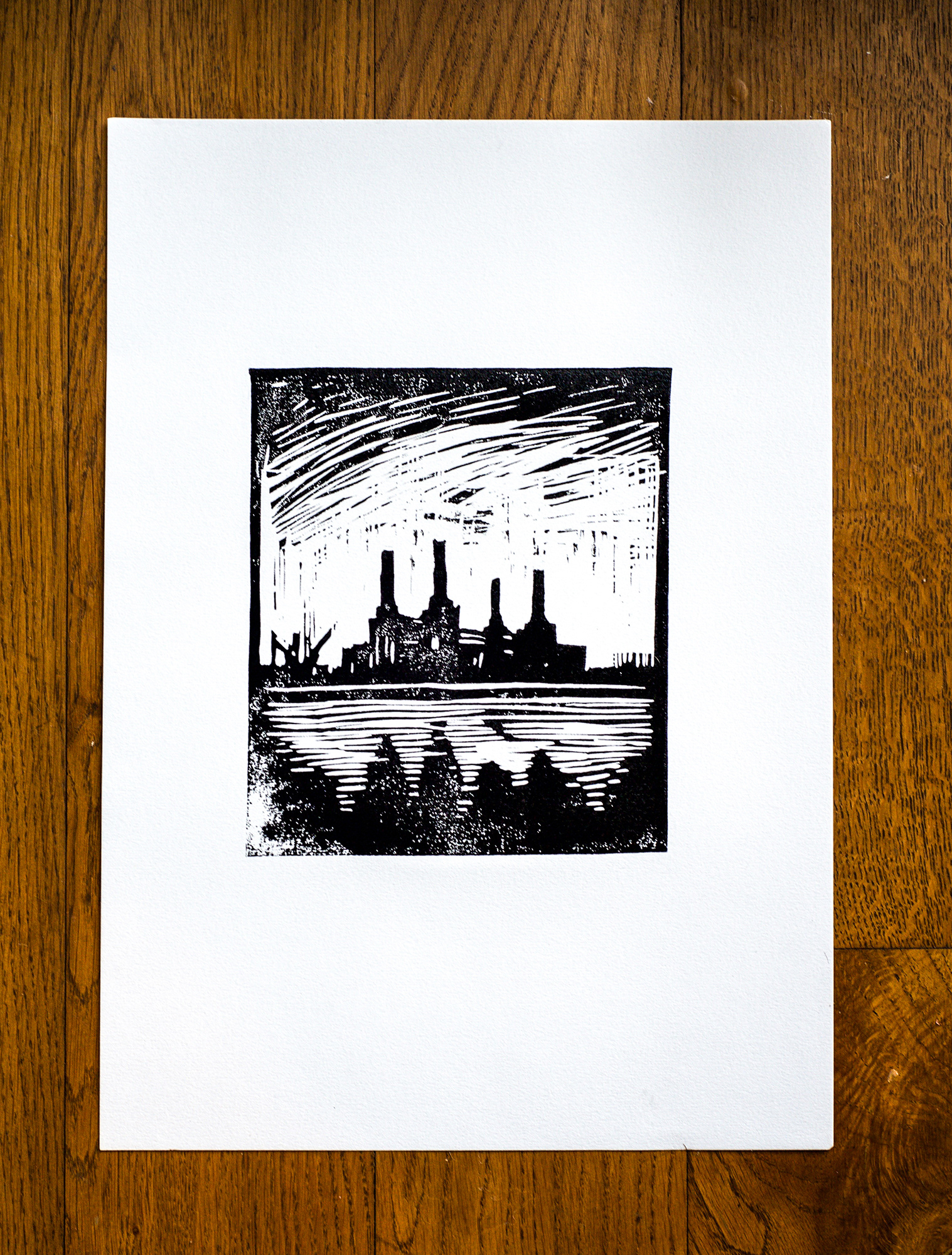 simon stratford - Linocut prints Marmite, Battersea and can of worms