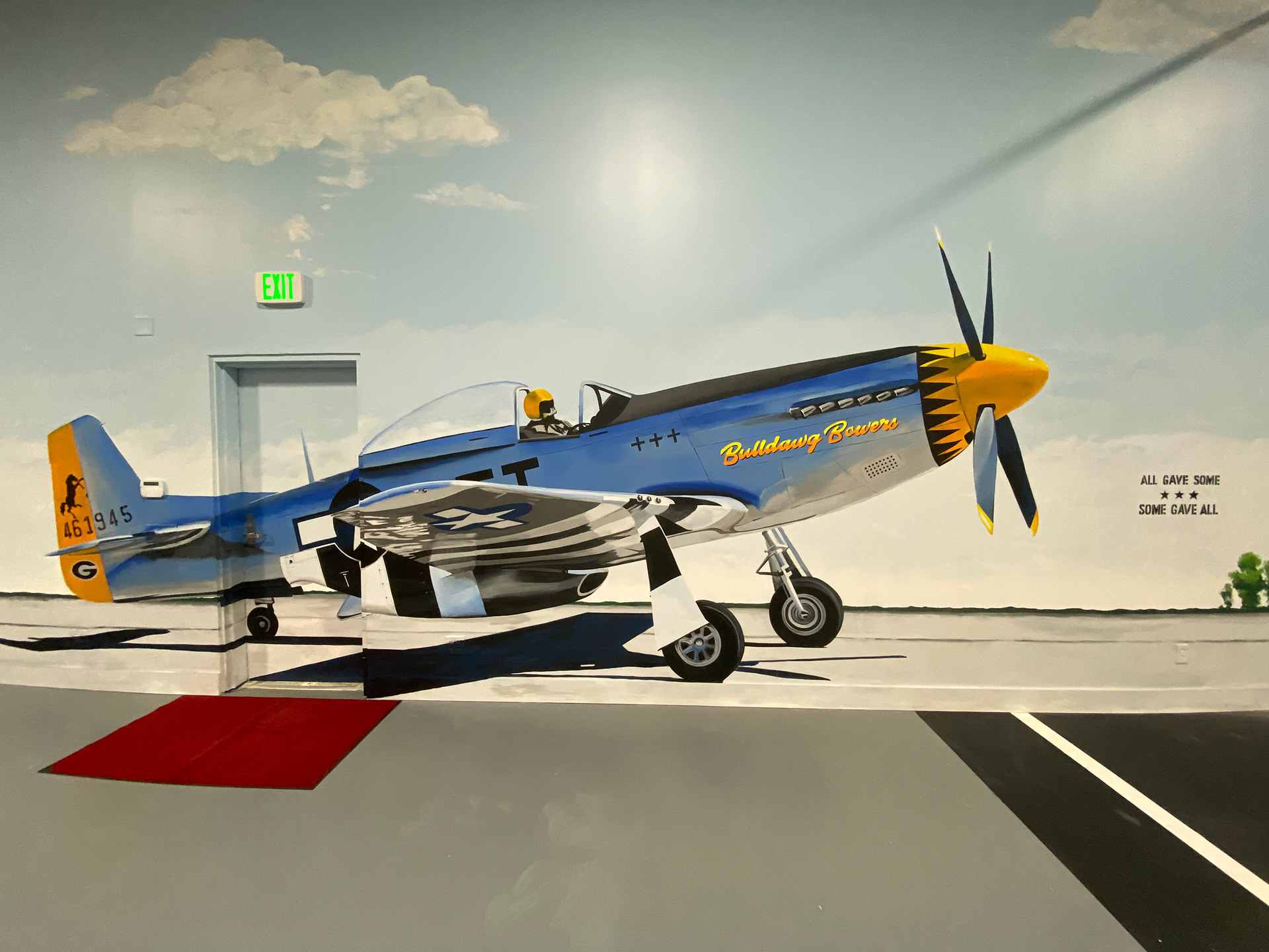 Kat Morris Murals - Experienced Chattanooga Mural Painter - WW2 Plane Mural