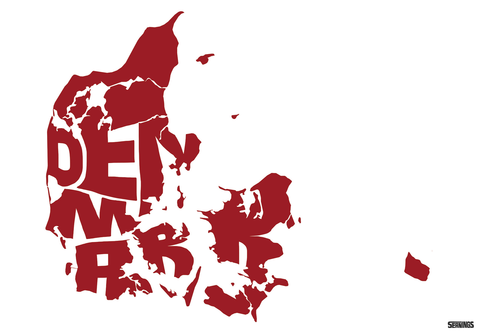 Seanings typographic illustrations - World Maps