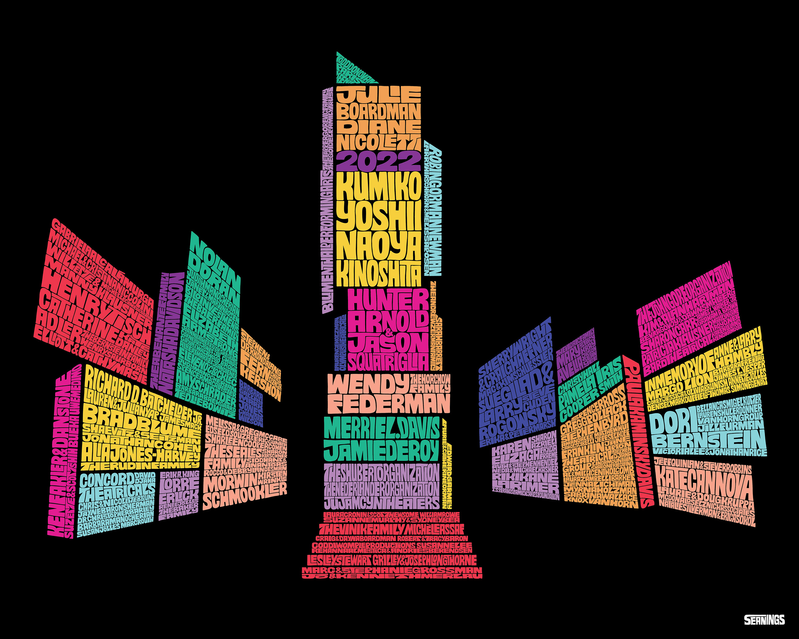 Seanings typographic illustrations