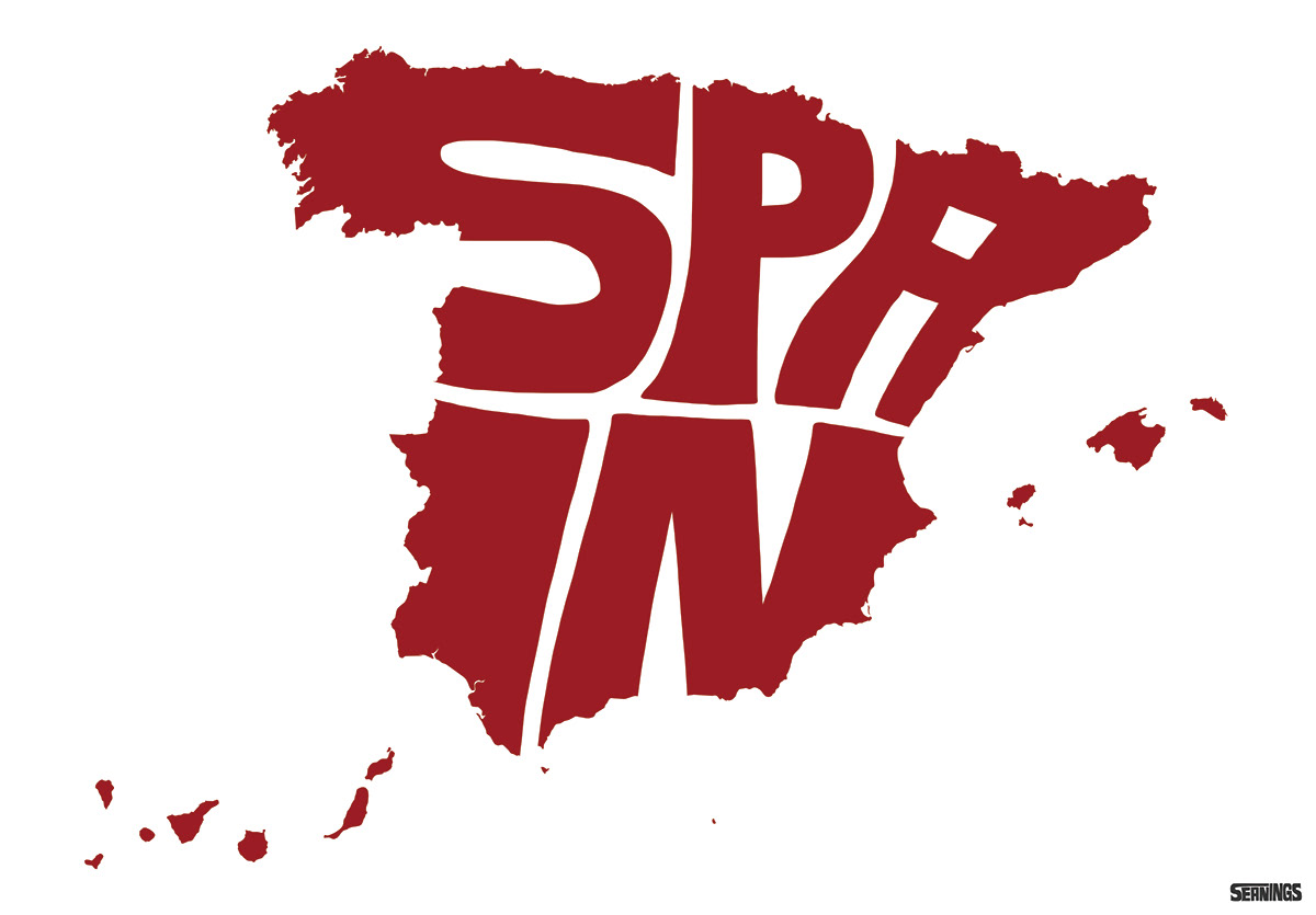 Seanings typographic illustrations - World Maps