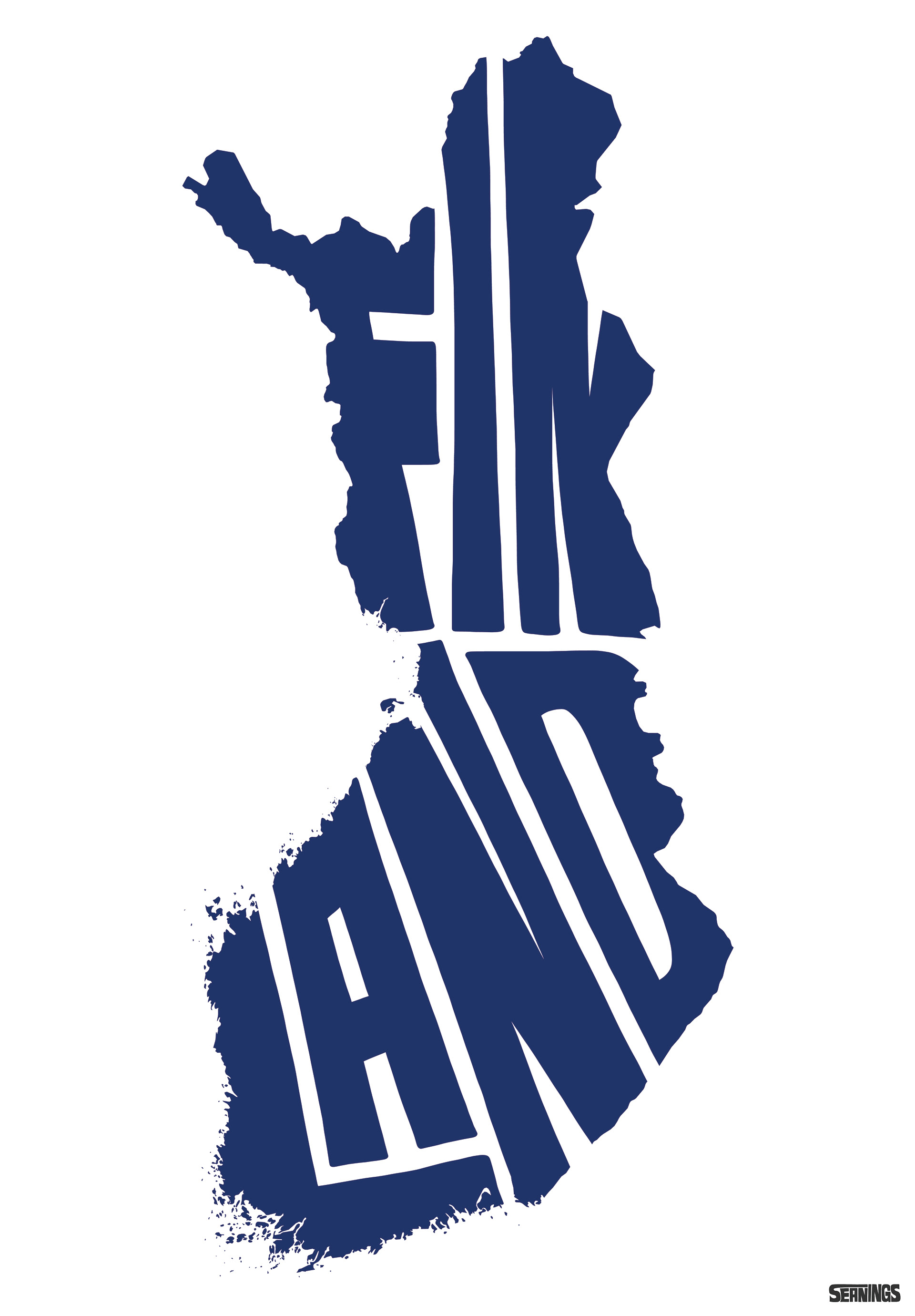 Seanings typographic illustrations - World Maps