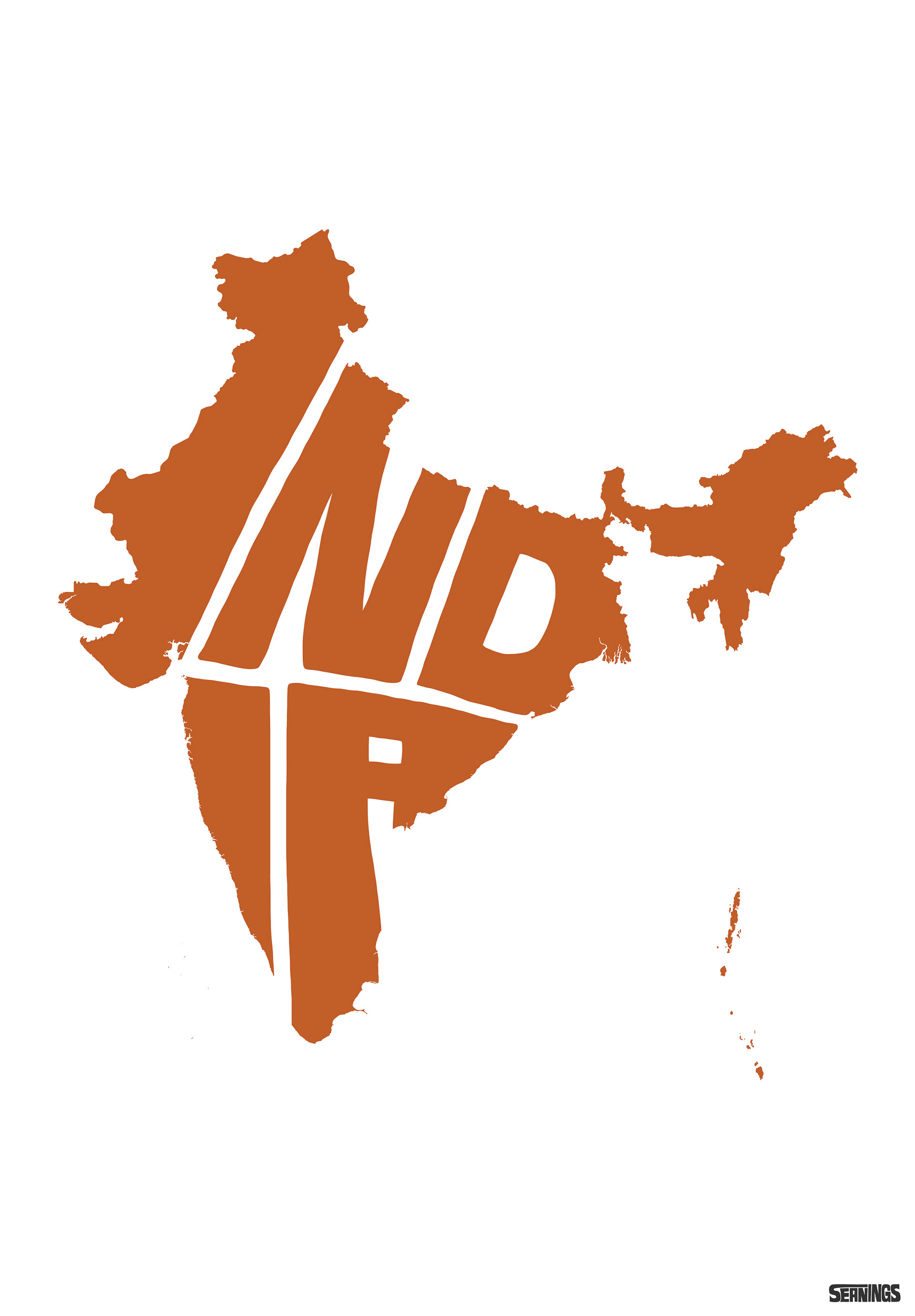 Seanings typographic illustrations - World Maps