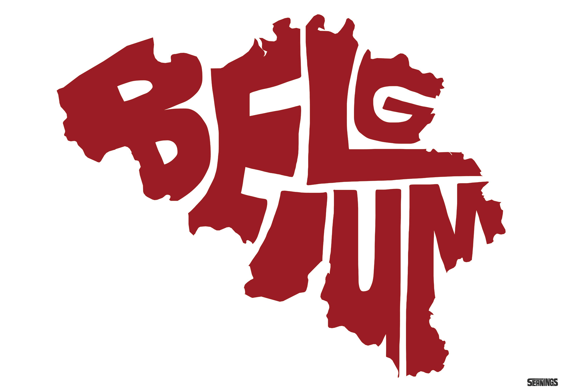 Seanings typographic illustrations - World Maps