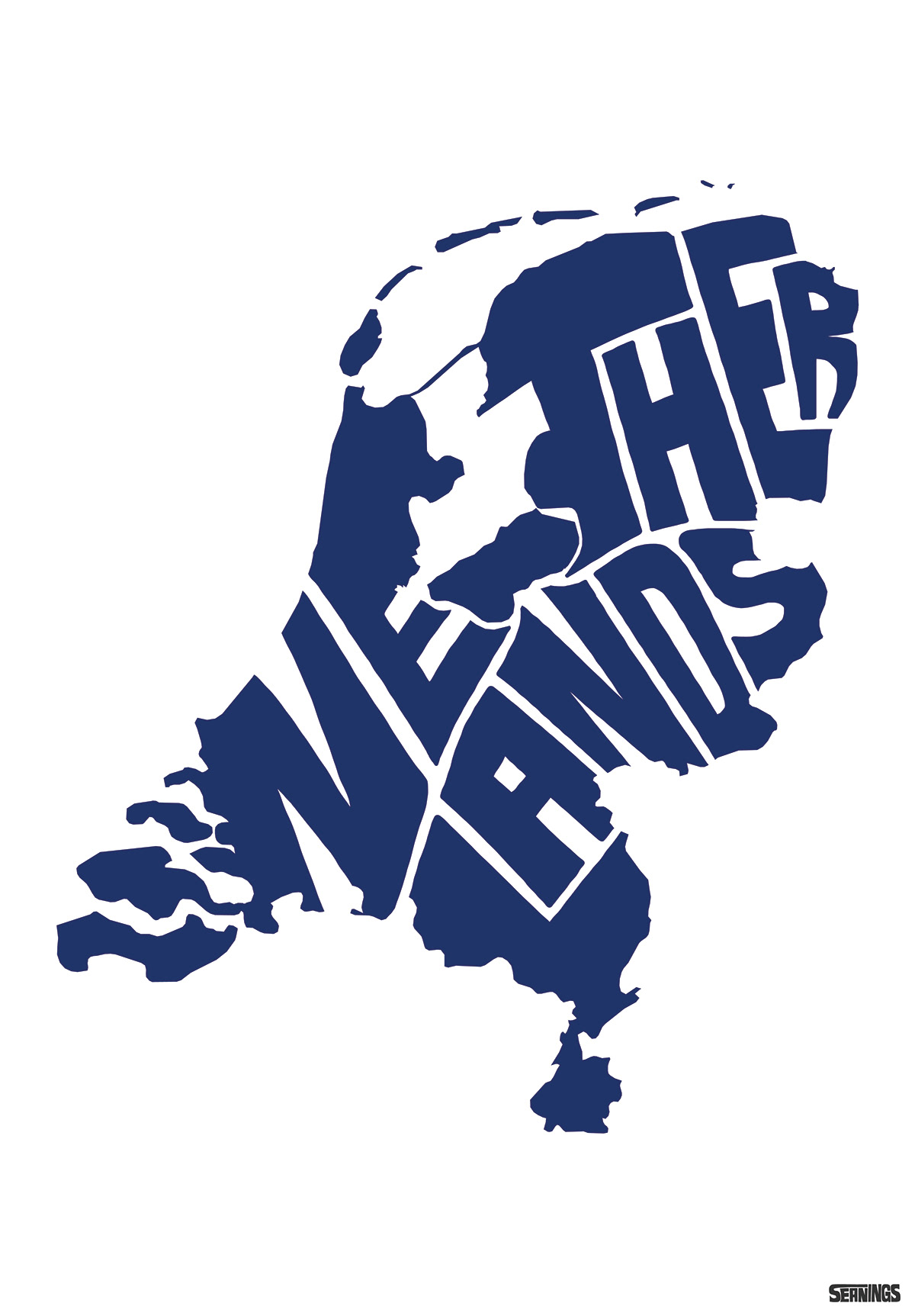 Seanings typographic illustrations - World Maps
