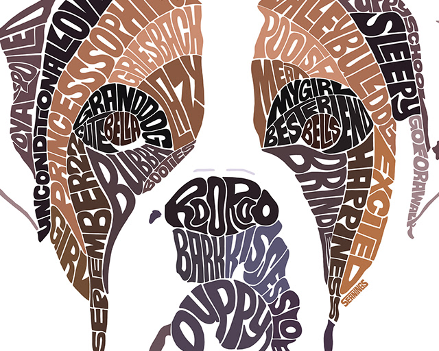 Seanings typographic illustrations