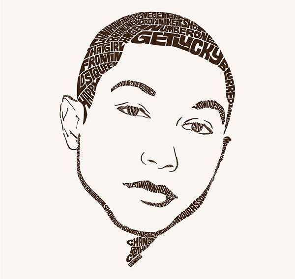 Seanings typographic illustrations - Musicians
