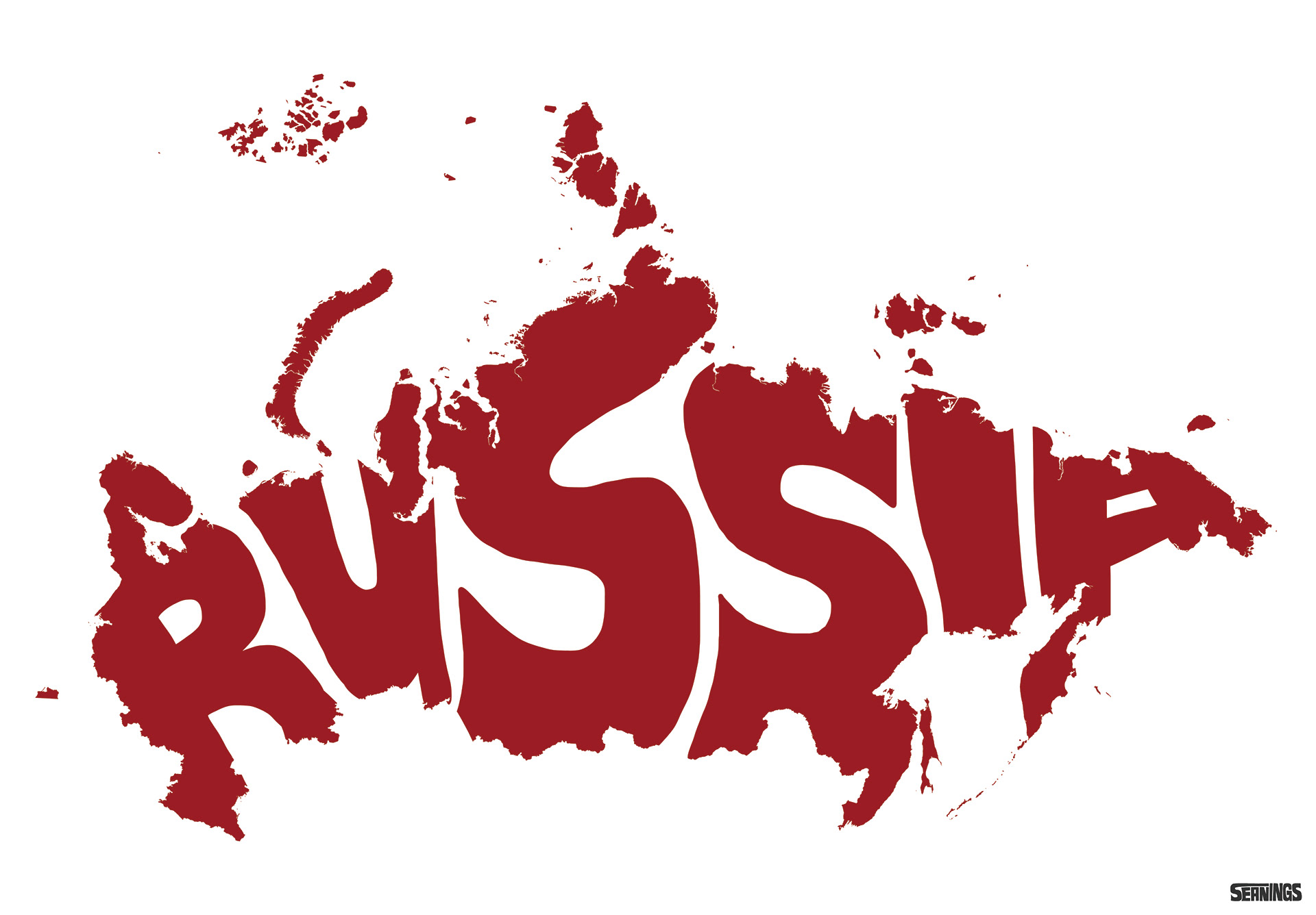 Seanings typographic illustrations - World Maps