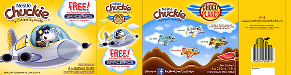 Jason Confesor - Nestlé CHUCKIE Planes Promo Packaging Design