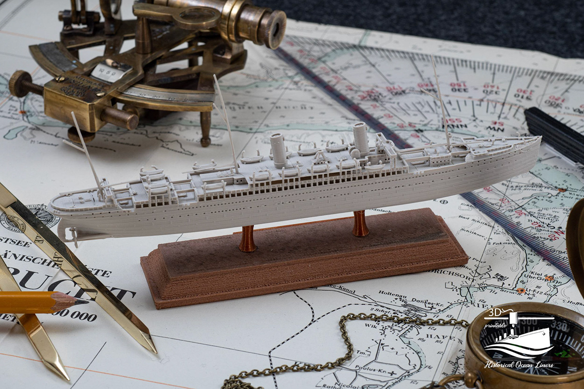 3D printed historical ocean liners - RMS Teutonic
