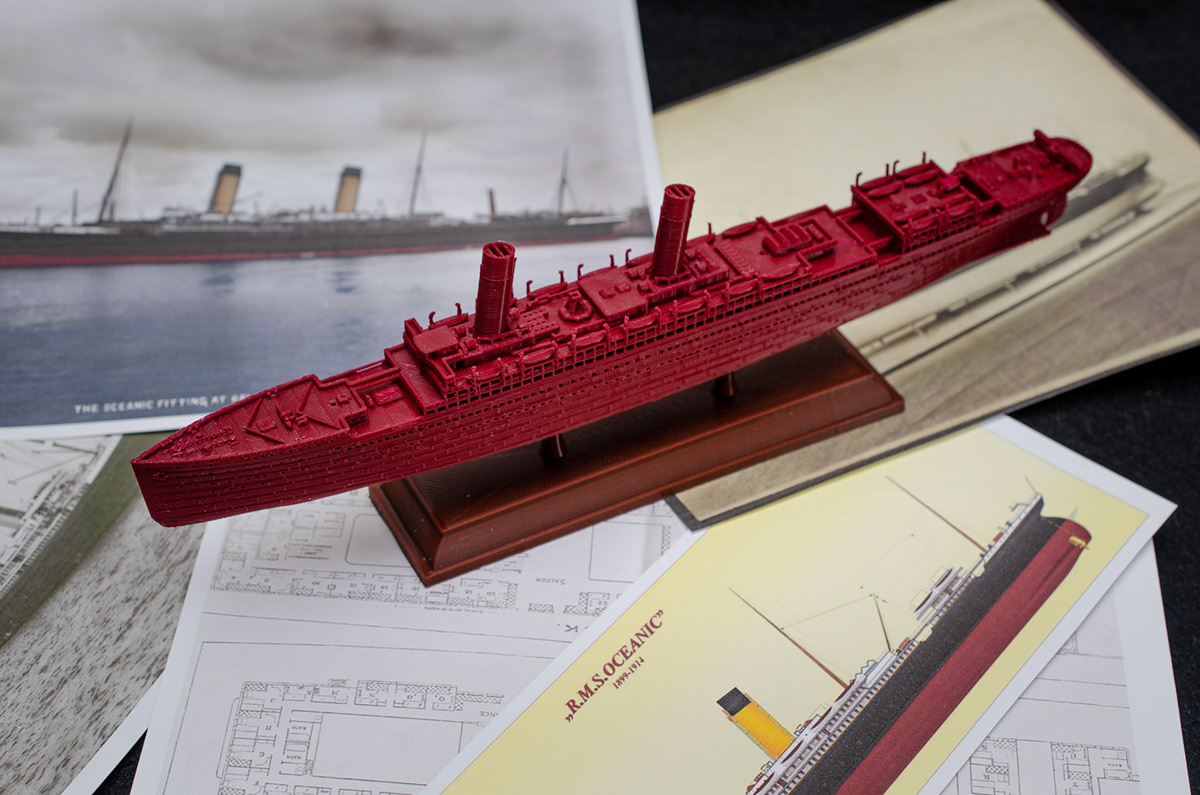 3D printed historical ocean liners - RMS Oceanic II