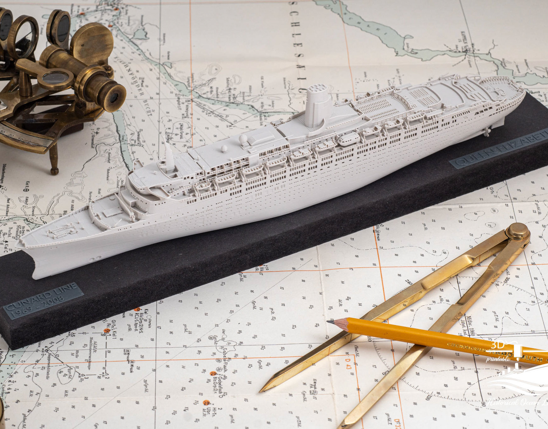 3D printed historical ocean liners