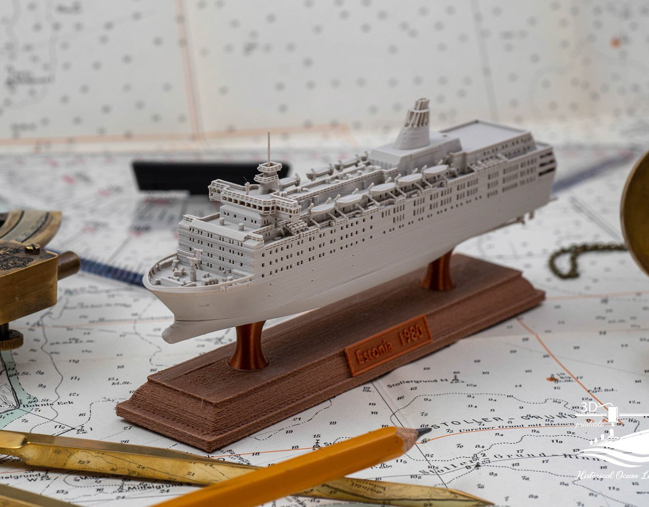 3D printed historical ocean liners