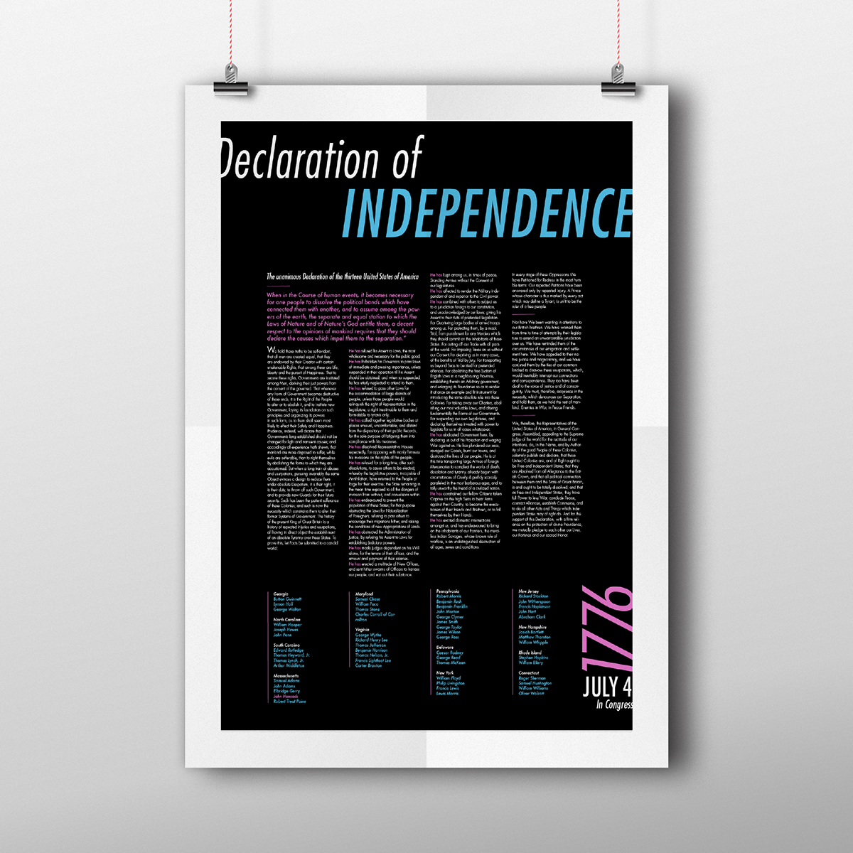 Abigail Dutra - MODERN DECLARATION OF INDEPENDENCE