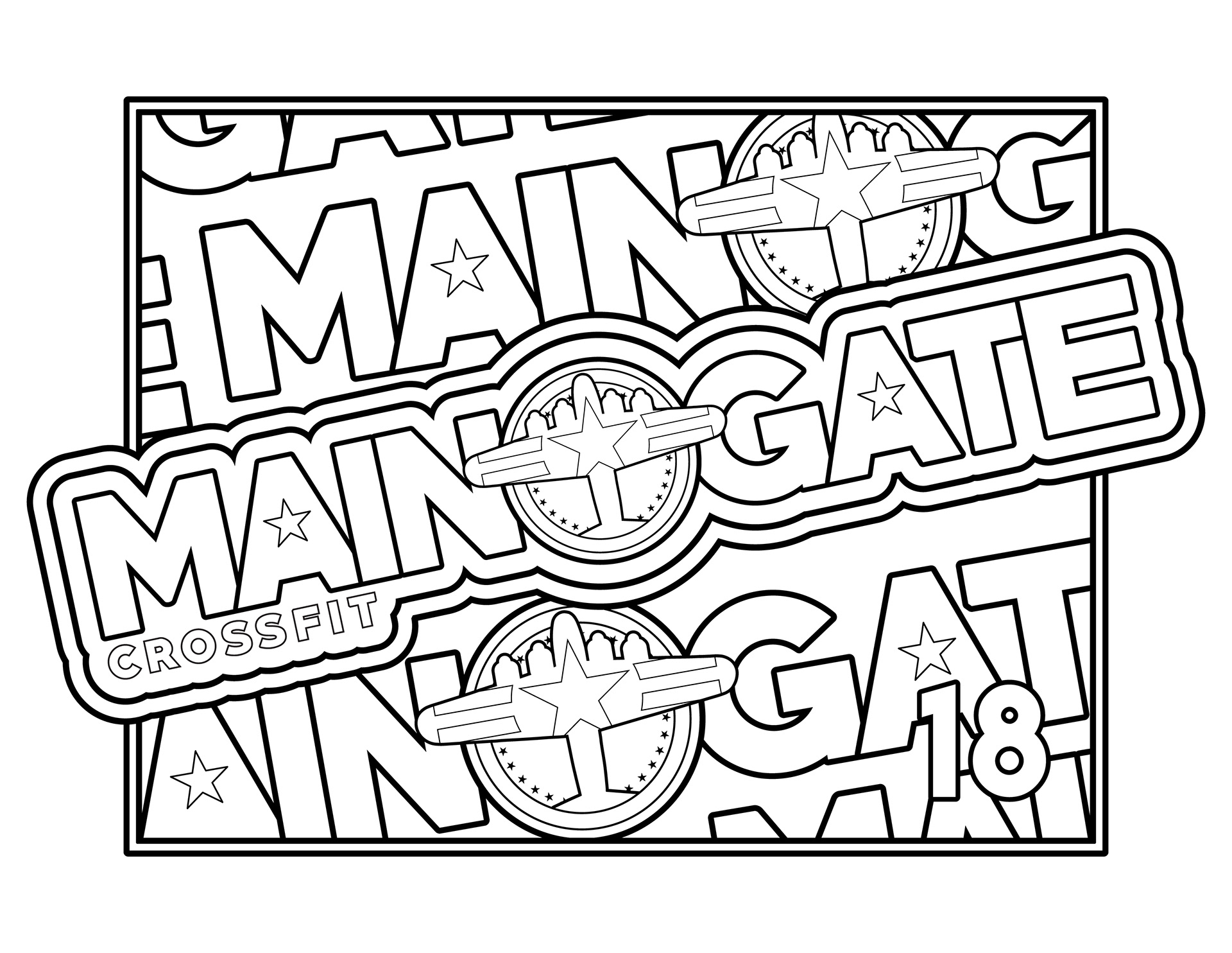 crossfit coloring pages