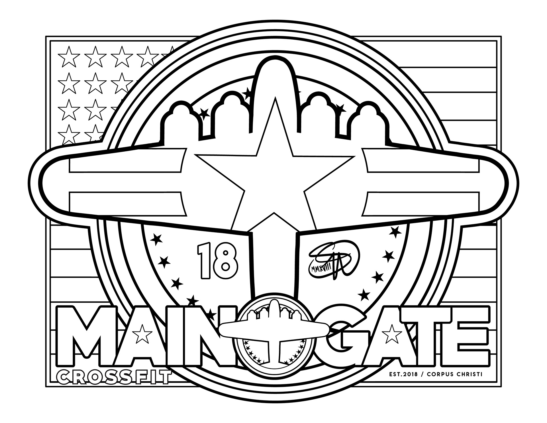crossfit coloring pages