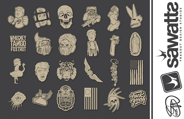 Fragout Design Studios - Fragout Firearms - Vector Graphics for Laser ...