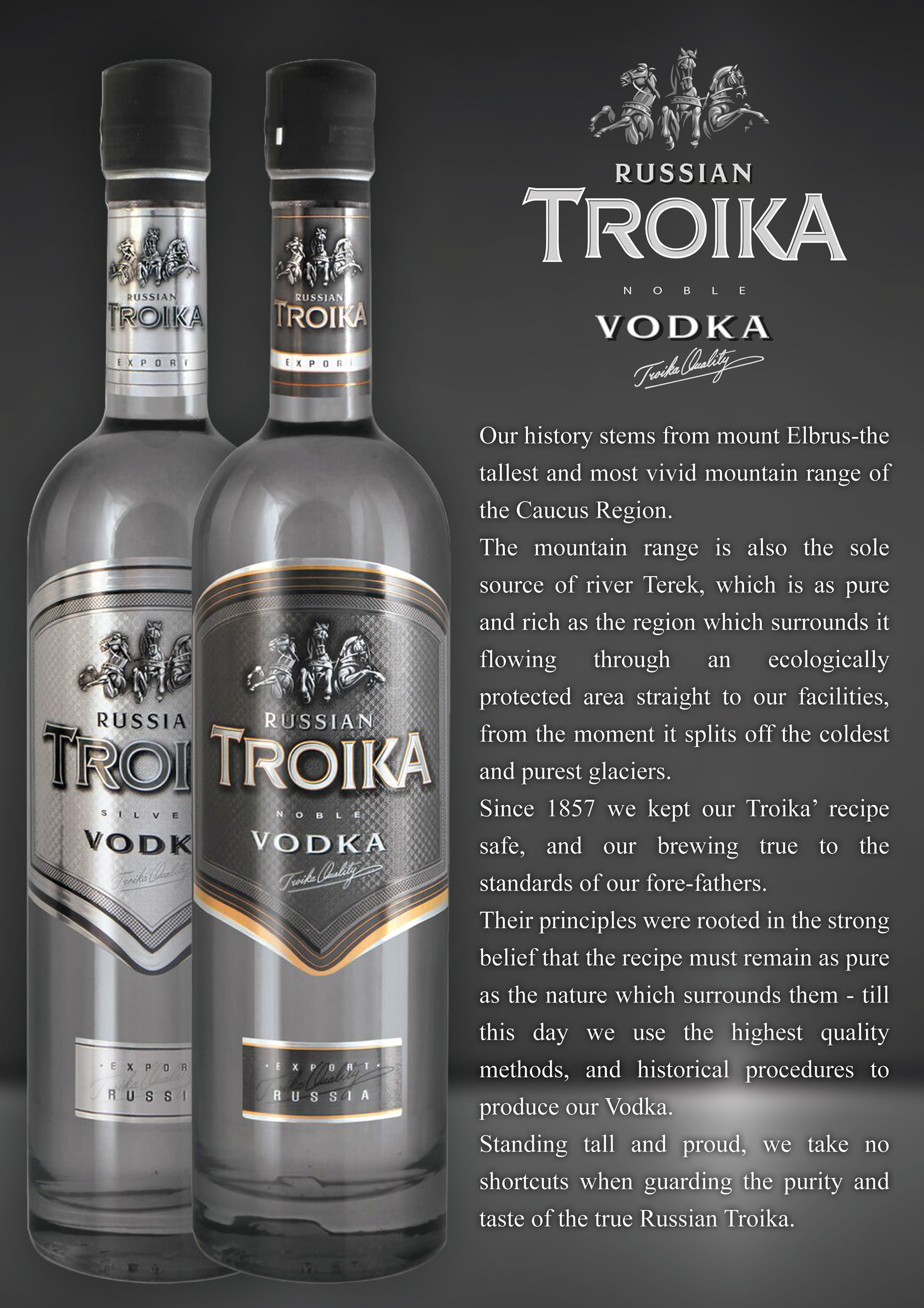 Janaka Vithanage - Graphic Design Portfolio - Brochure for Troika Vodka