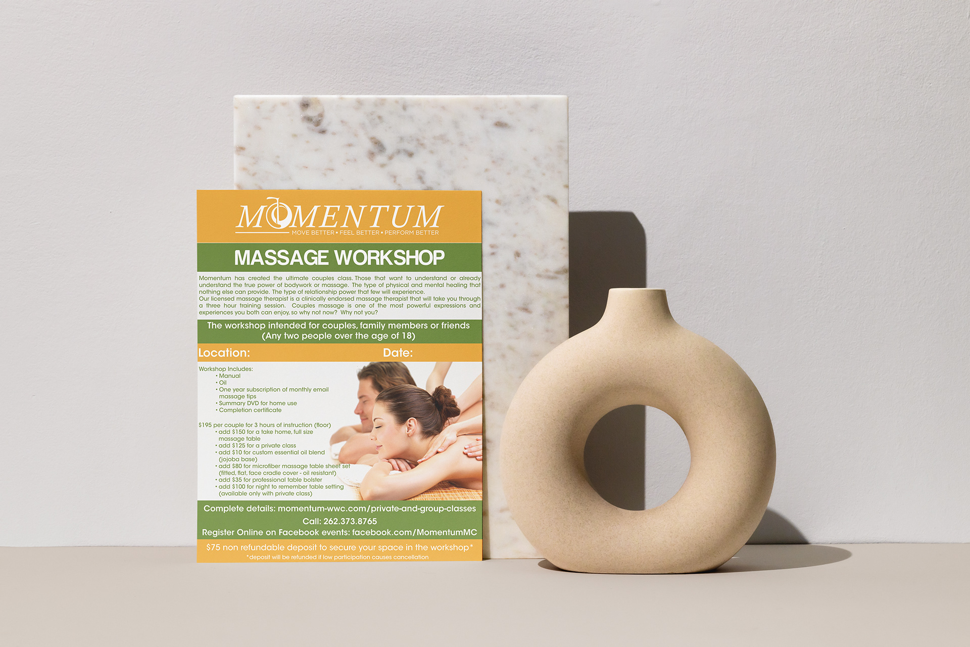 Janaka Vithanage - Graphic Design Portfolio - Event Flyer for Momentum