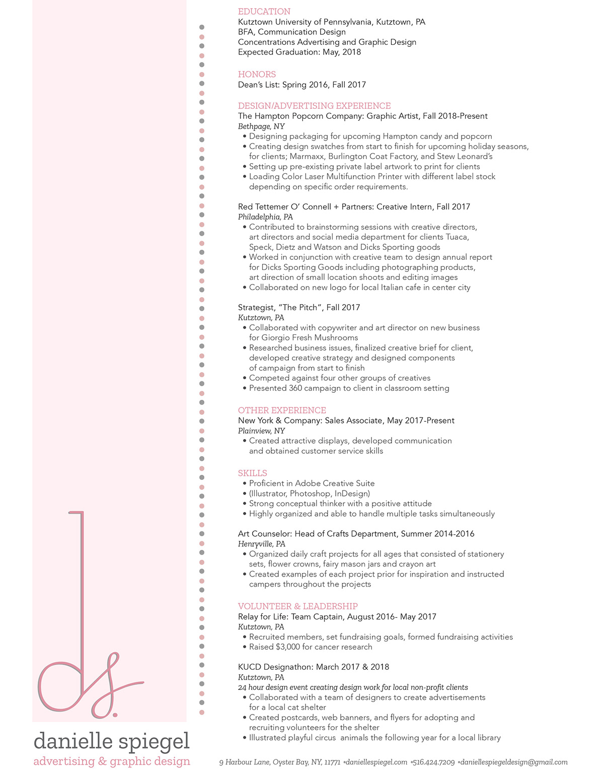 Danielle Spiegel - RESUME