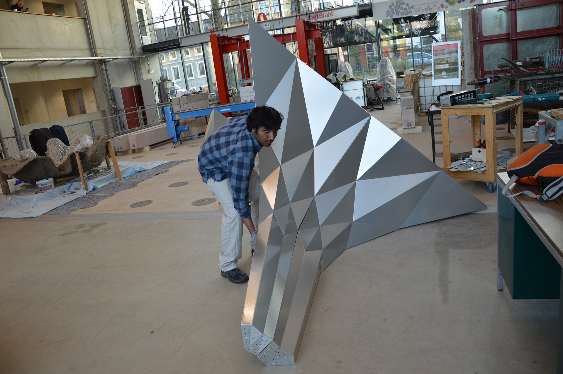 Tal Friedman - parametric architecture - origami pavilion