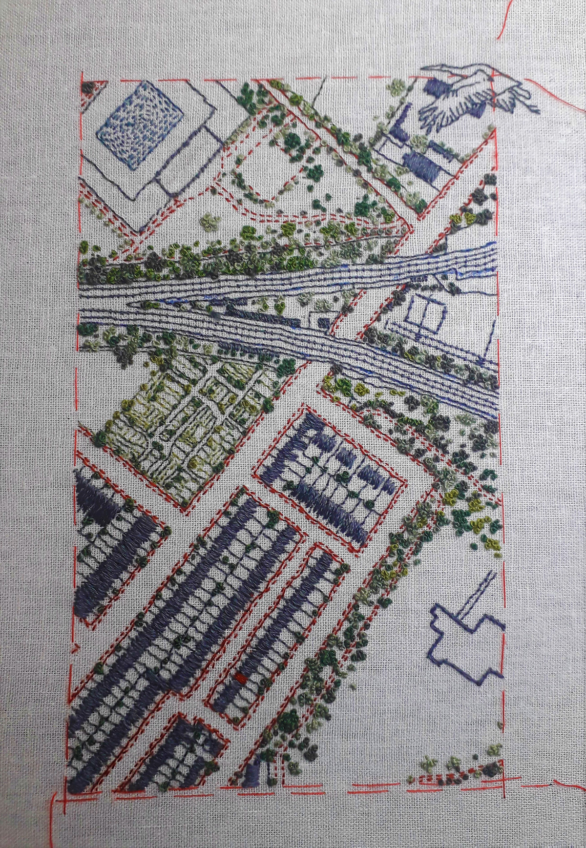Bridget Steel-Jessop - Embroidered Maps