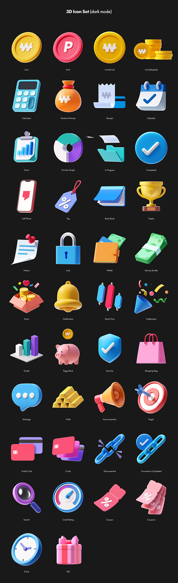 WOOT Creative - BC Card 3D Icons