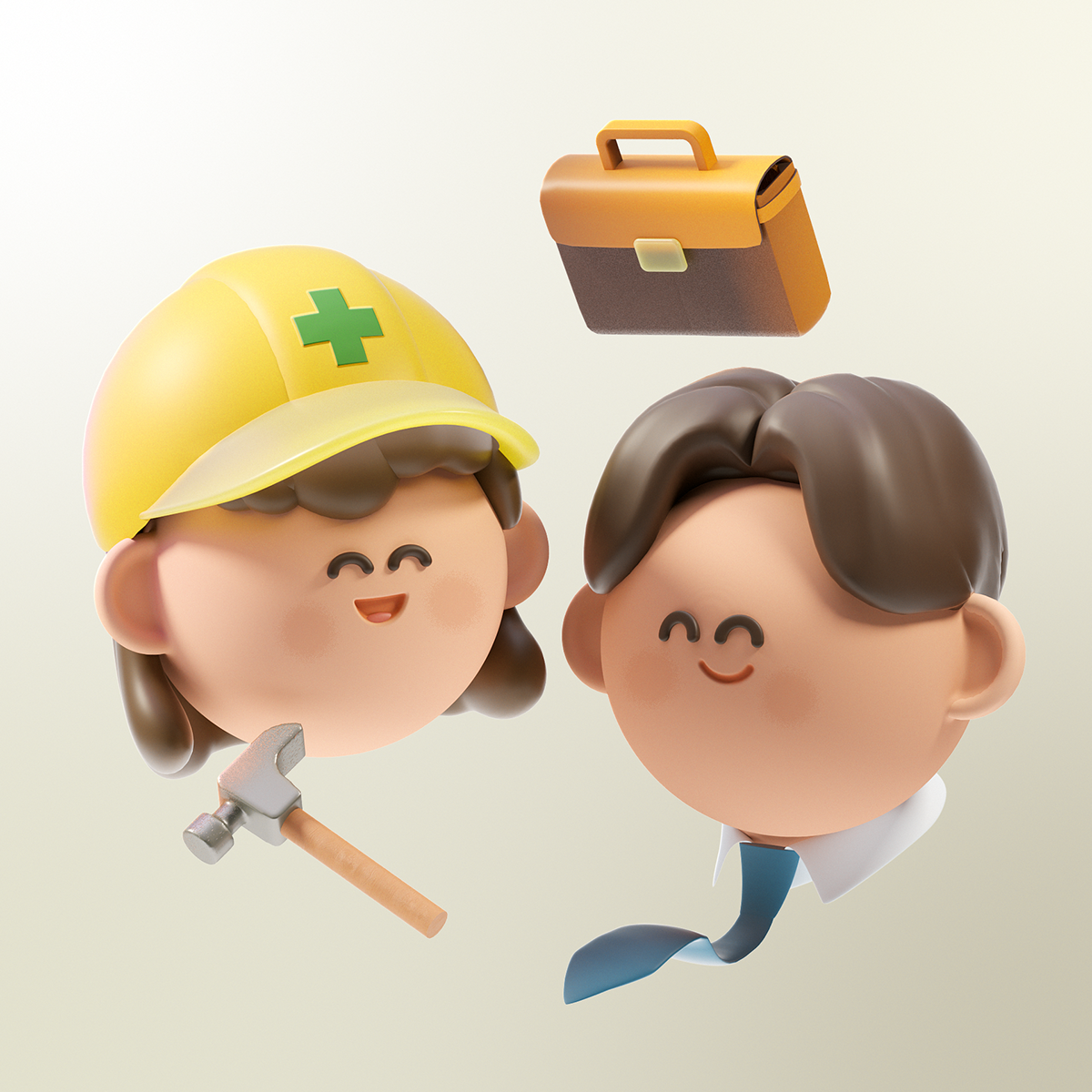 WOOT Creative - NAVER 3D Icon - The Family Month