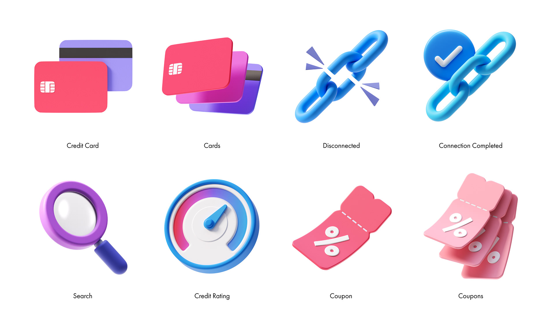 WOOT Creative - BC Card 3D Icons