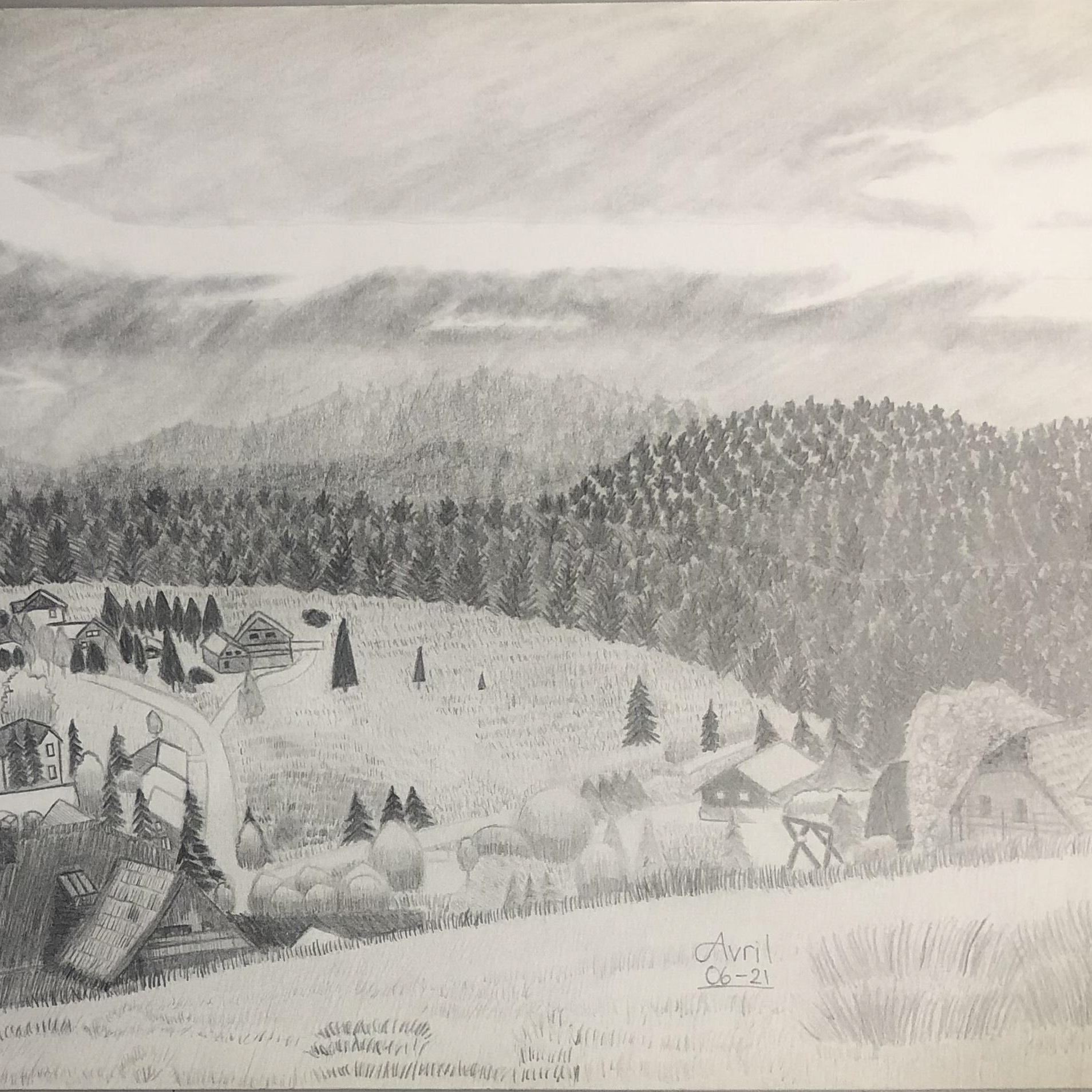 AVRIL DESTIN LIM AI LING - Village Landscape