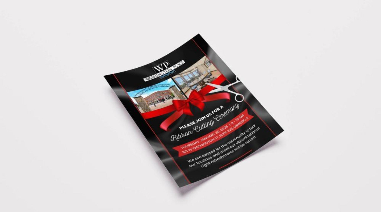 Kaitleigh's Portfolio - Ribbon Cutting Flyer Design