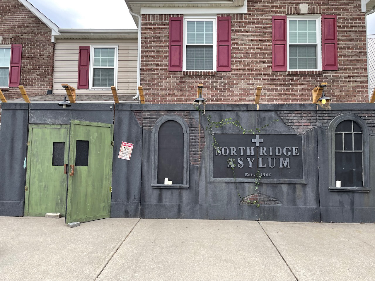 Asylum Haunted House Facade