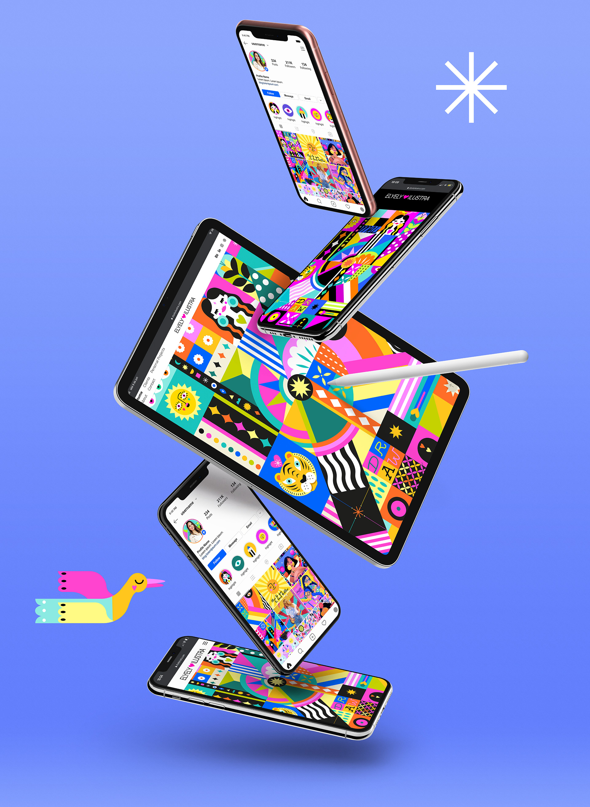 Ely Ely Ilustra - Visual Identity -Ely Ely Ilustra