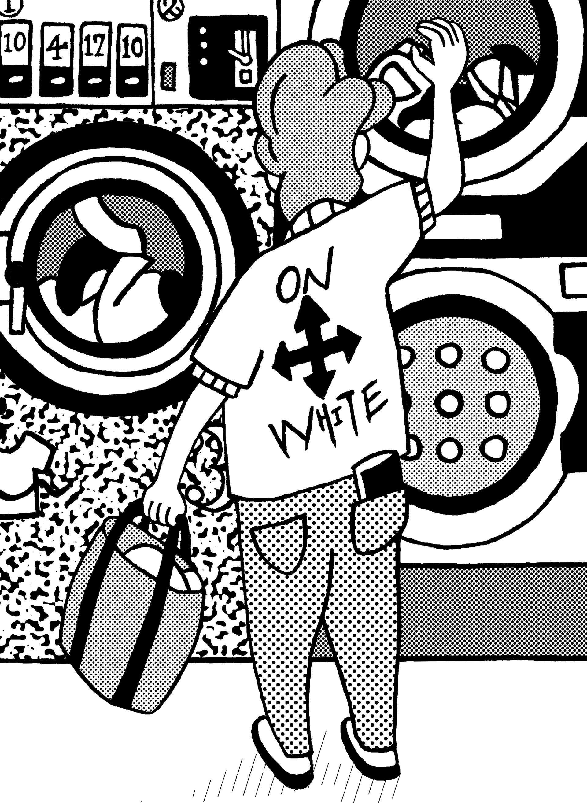 Hilo Tomula ILLUSTRATION - Laundry Room Rendezvous Drawing