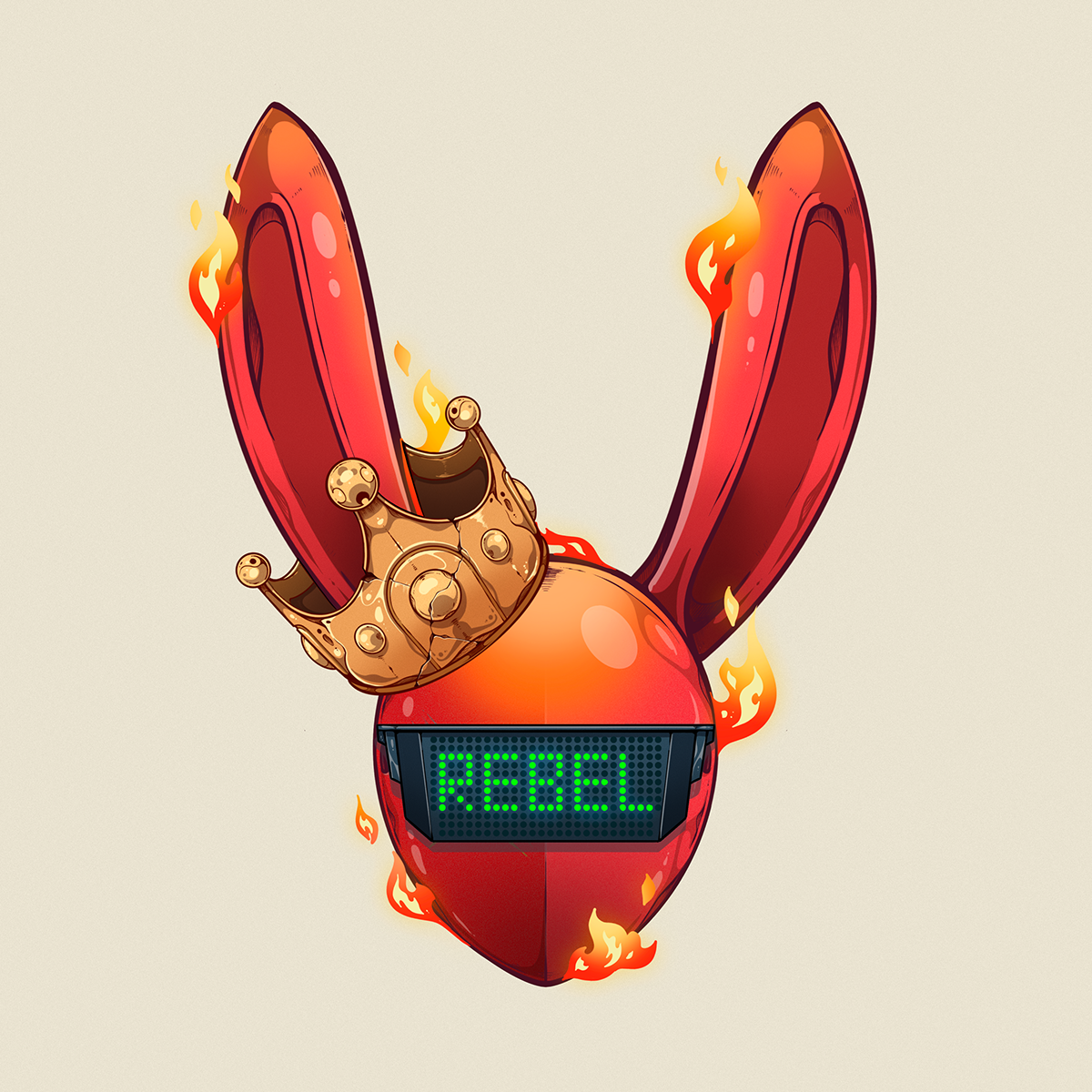 Mute Illustration - REBEL RABBITS